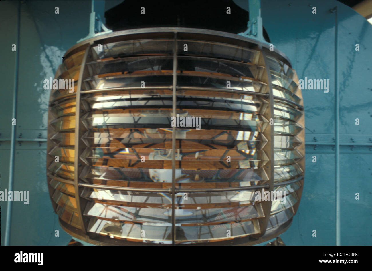 Oigh Sgeir lighthouse off Canna island in the Hebrides Scotland circa ...