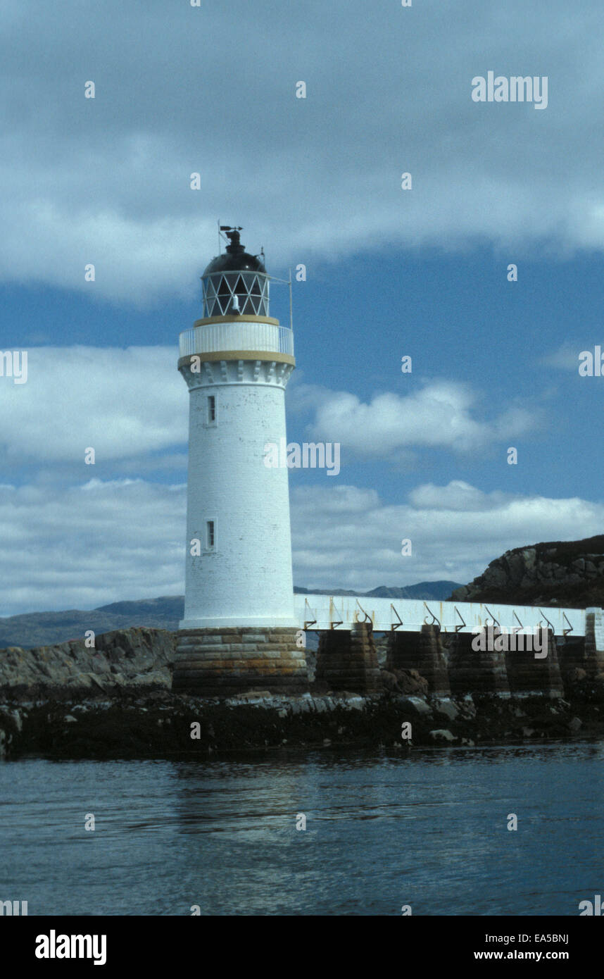 Eilean Ban lighthouse Kyle Akin Loch Alsh Scotland circa 1980 Stock ...