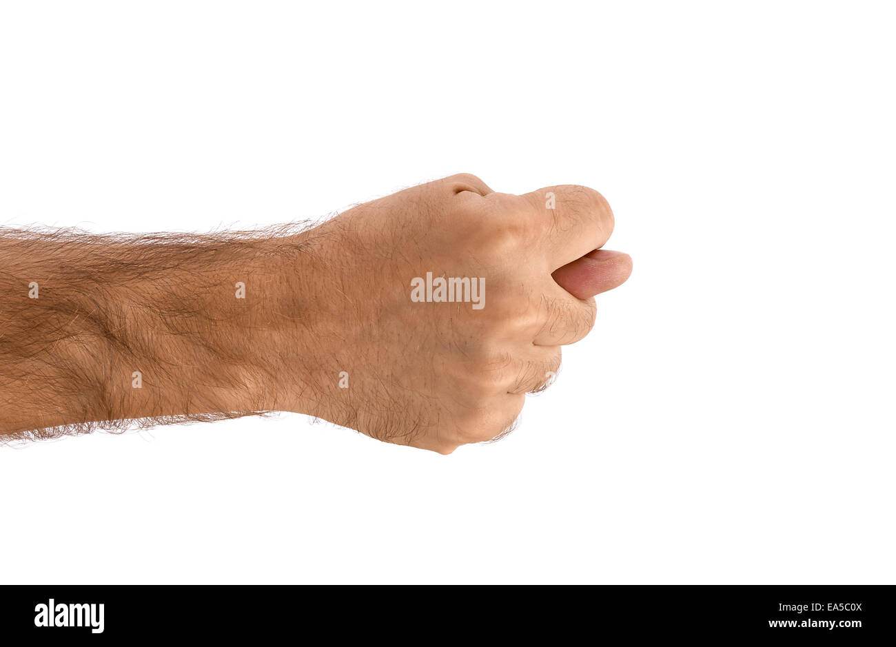 Fig (snook) sign isolated over white background Stock Photo - Alamy