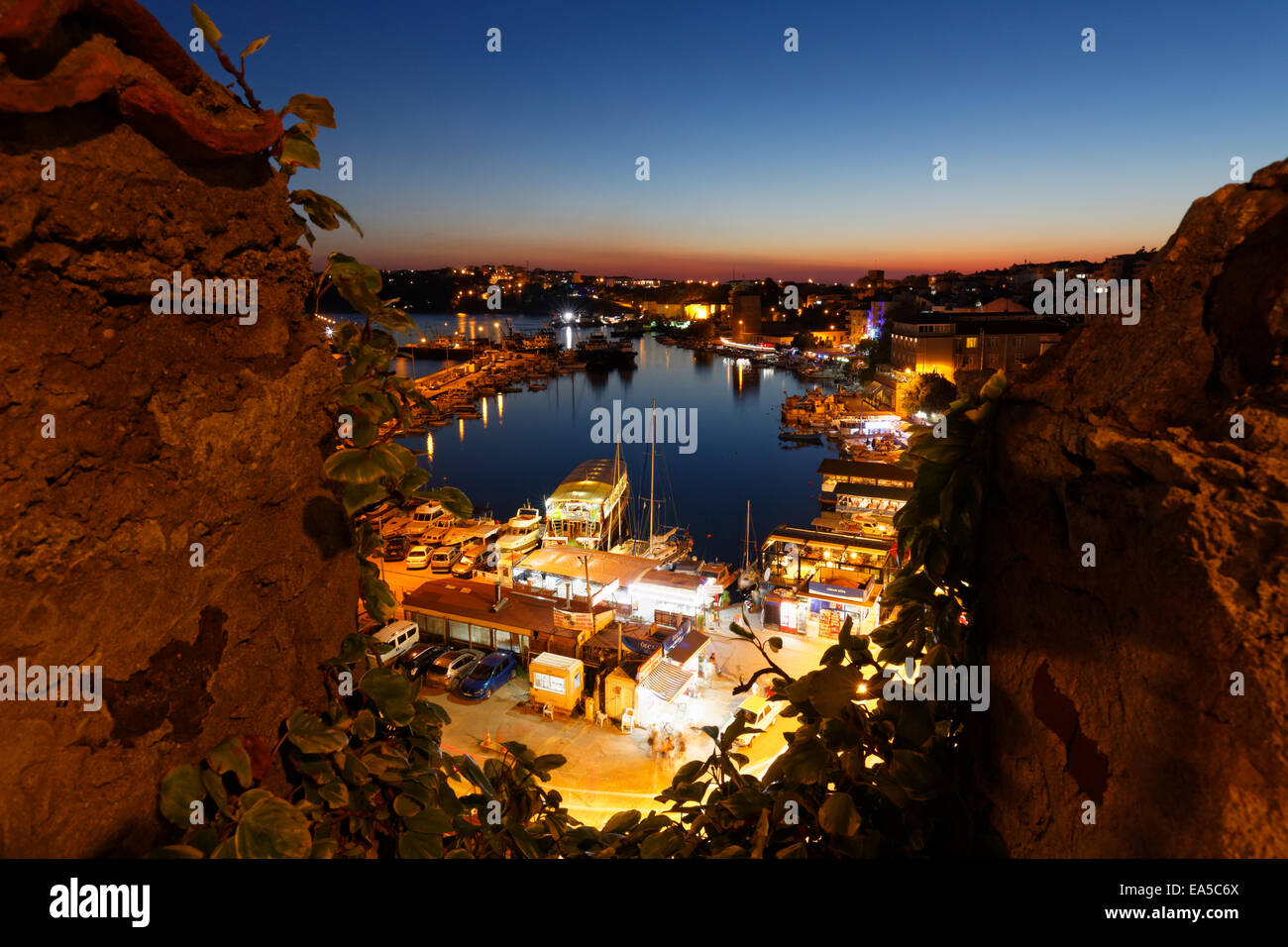 Turkey, Black Sea Region, Sinop Province, Sinop, View from Fortress to ...