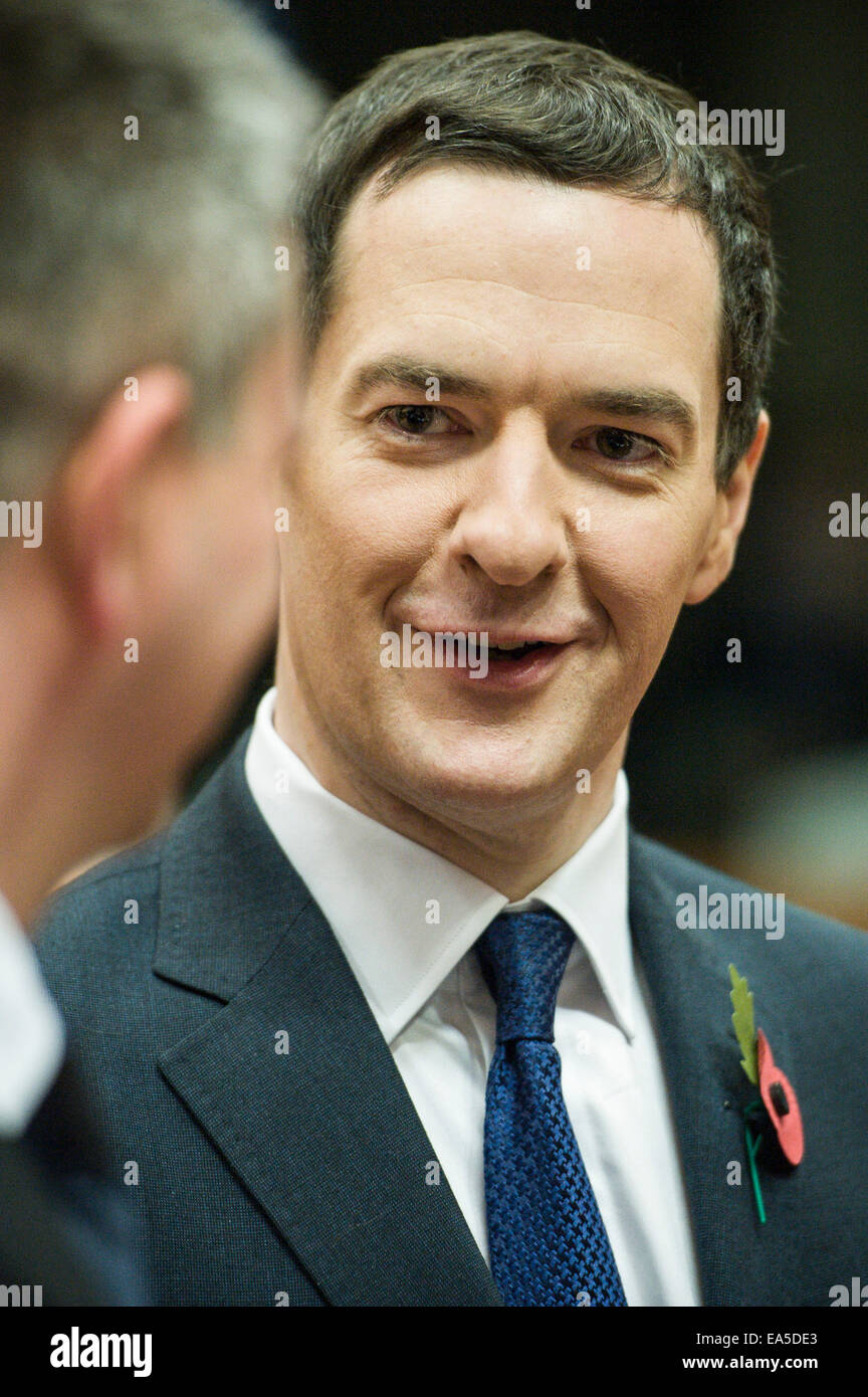 Brussels, Bxl, Belgium. 7th Nov, 2014. British Chancellor of the ...