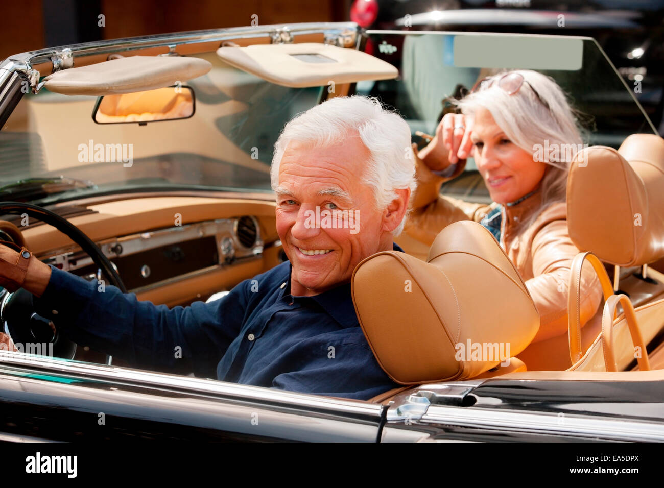 50 years old couple sports car hi-res stock photography and images - Alamy