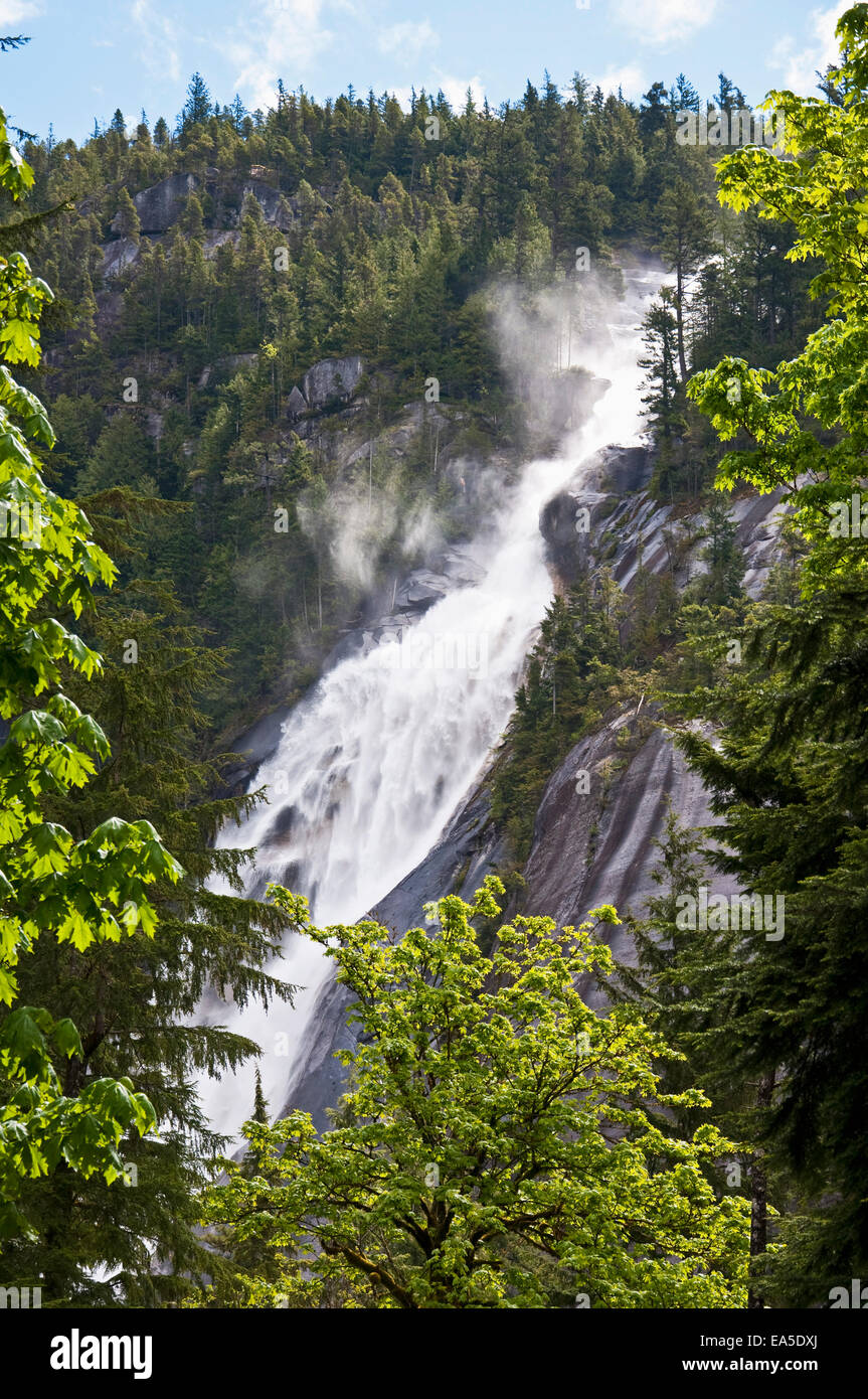 Canada, British Columbia, Squamish, Shannon Falls, Shannon Falls ...