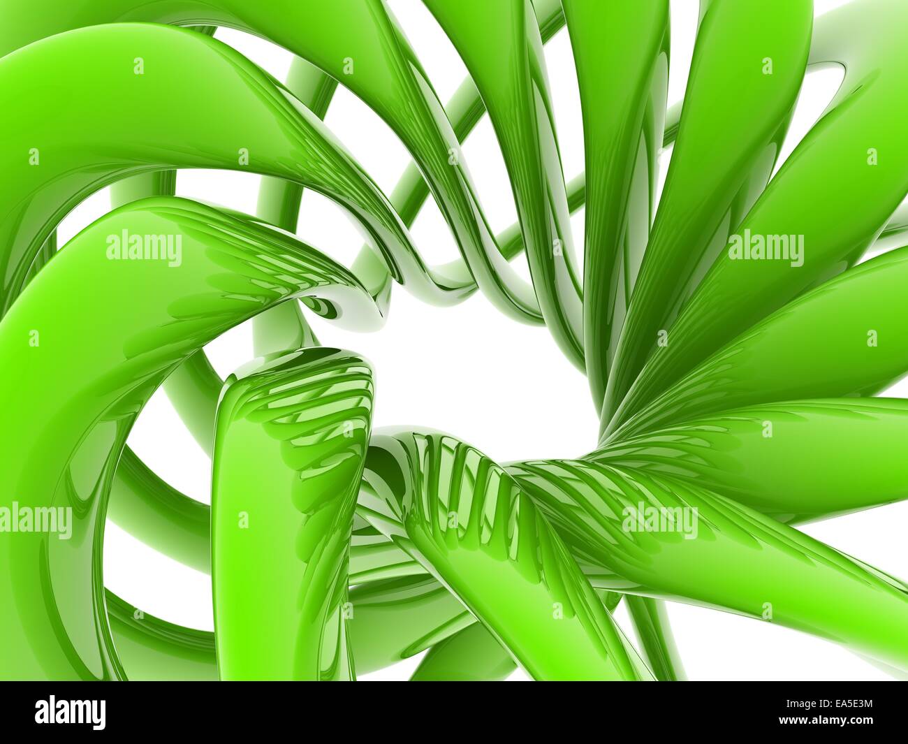 3D metallic curve surface shape on white background Stock Photo - Alamy