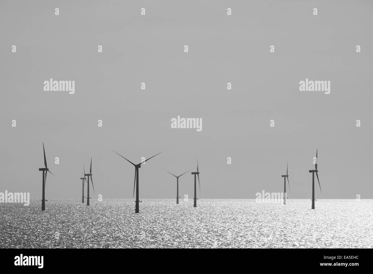 Offshore wind farm Black and White Stock Photos & Images - Alamy