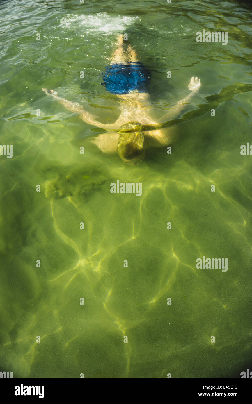 France, Britanny, teenage boy diving Stock Photo - Alamy
