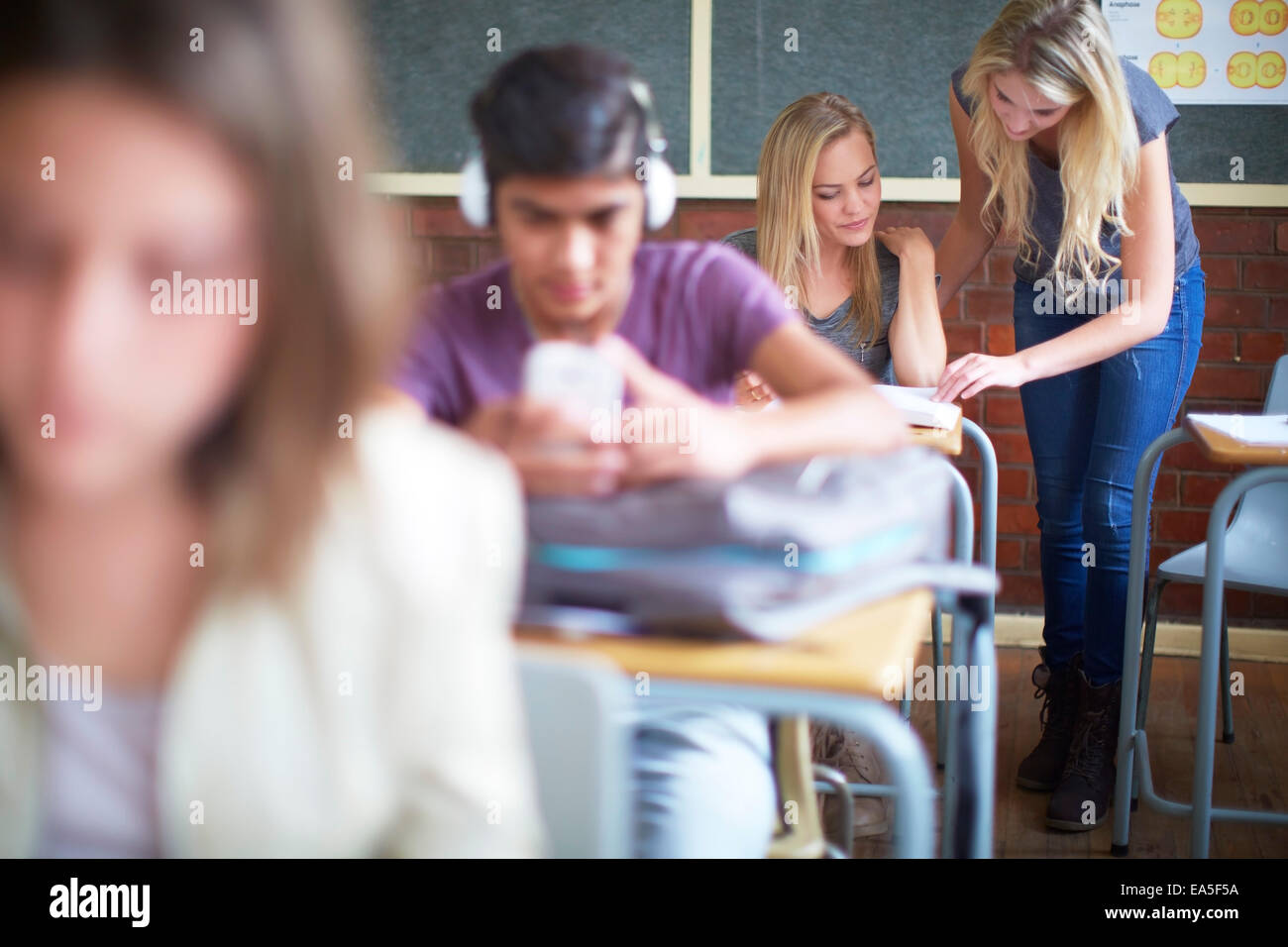 Students in classroom Stock Photo - Alamy