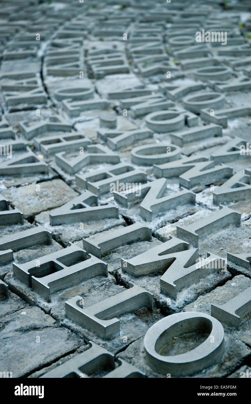metal Greek letters on the stone Stock Photo - Alamy