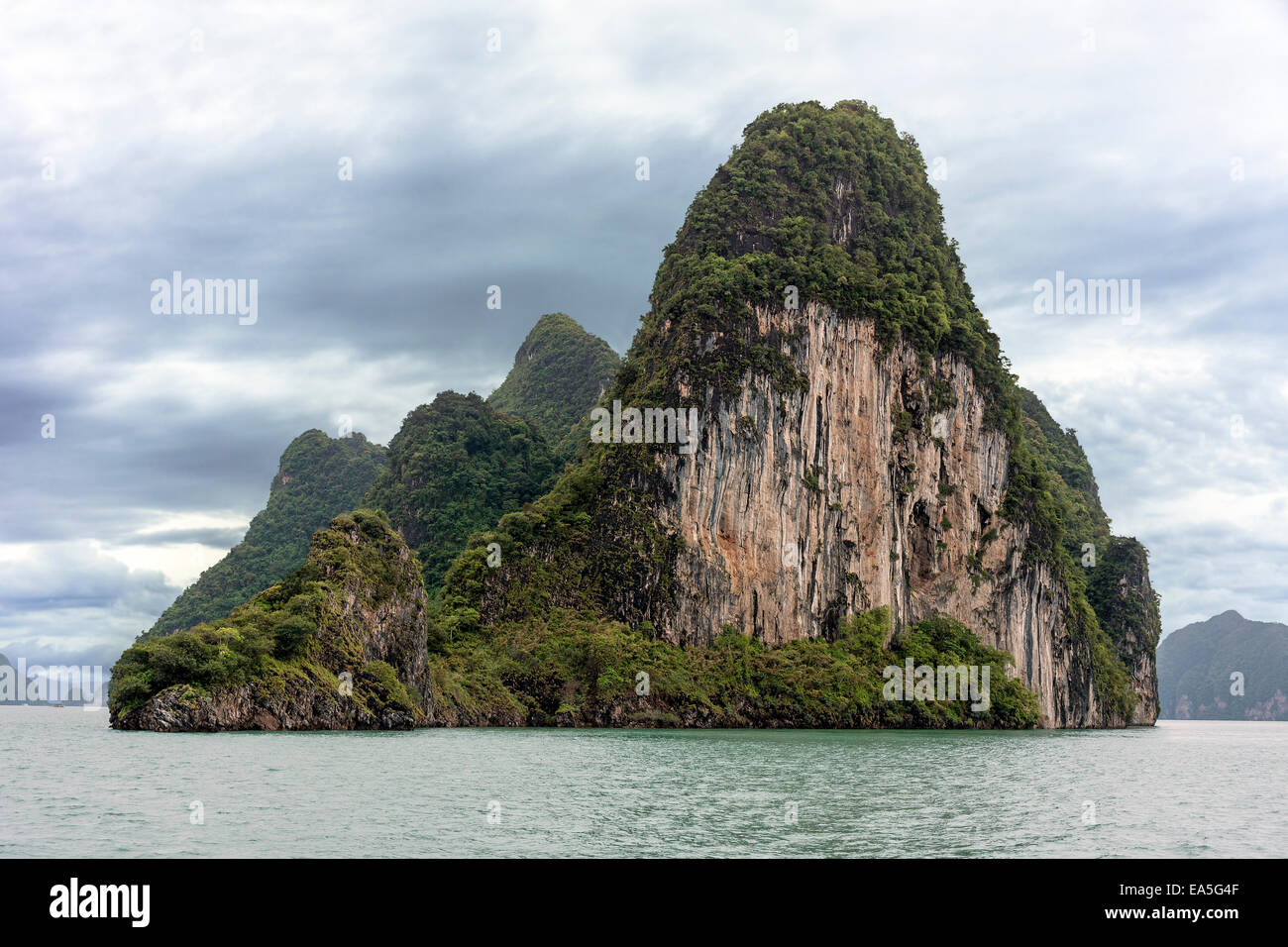 Thailand, Koh Phanak, view to Ko Phanak from Phang Nga bay Stock Photo ...