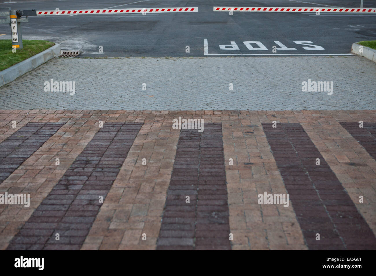 South Africa, Cape Town, Stop sign on road Stock Photo - Alamy