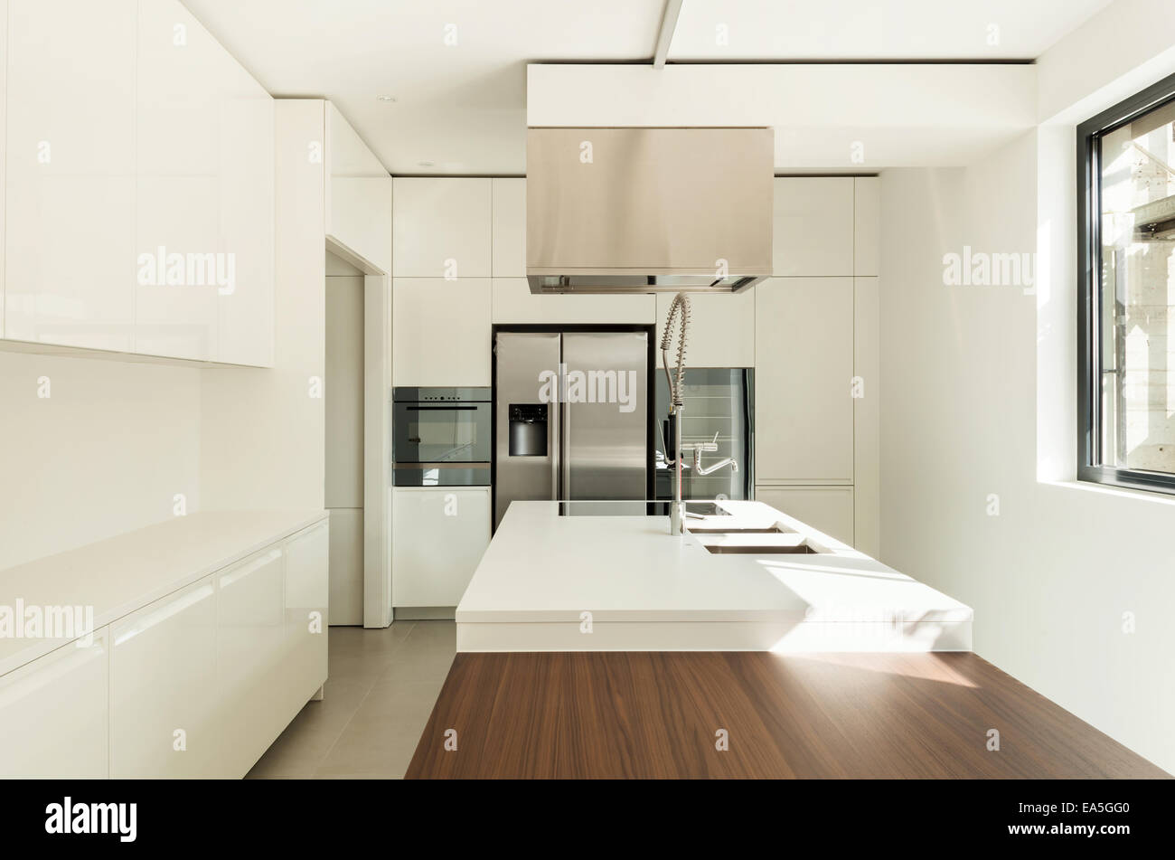 Modern kitchen, interior of a new house Stock Photo - Alamy