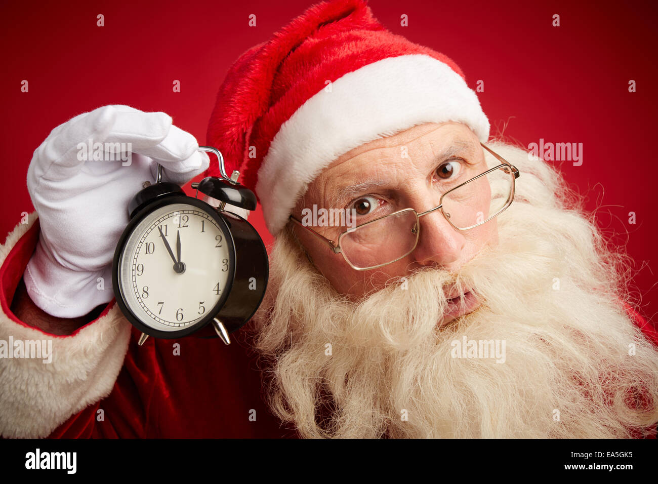 Serious santa claus holding hi-res stock photography and images - Alamy