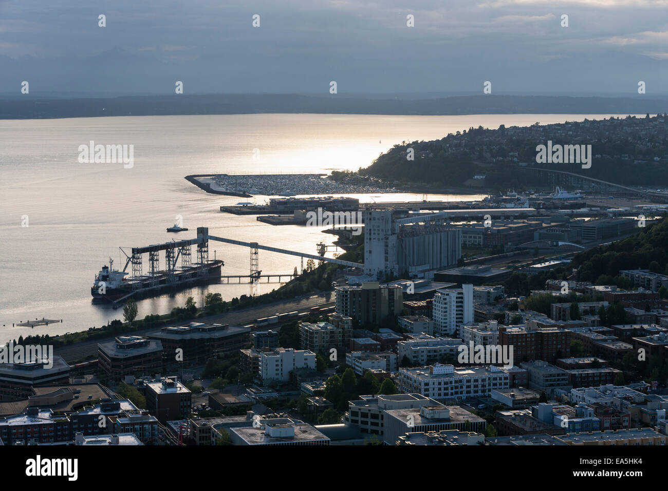 USA, Washington State, Seattle, Harbour, Louis Dreyfus Corporation ...