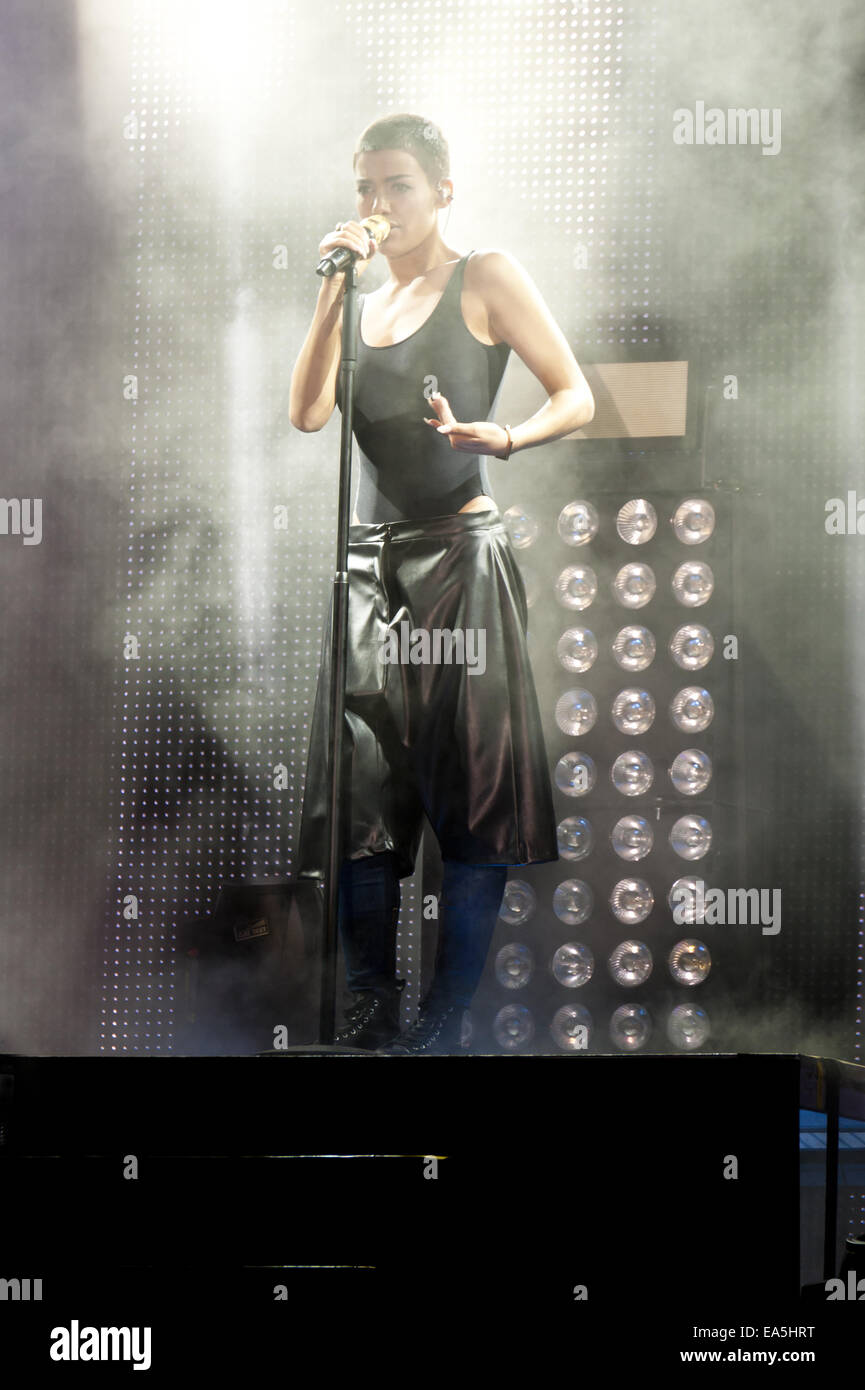 Frida Gold live on Kiel Week 2014 Stock Photo - Alamy
