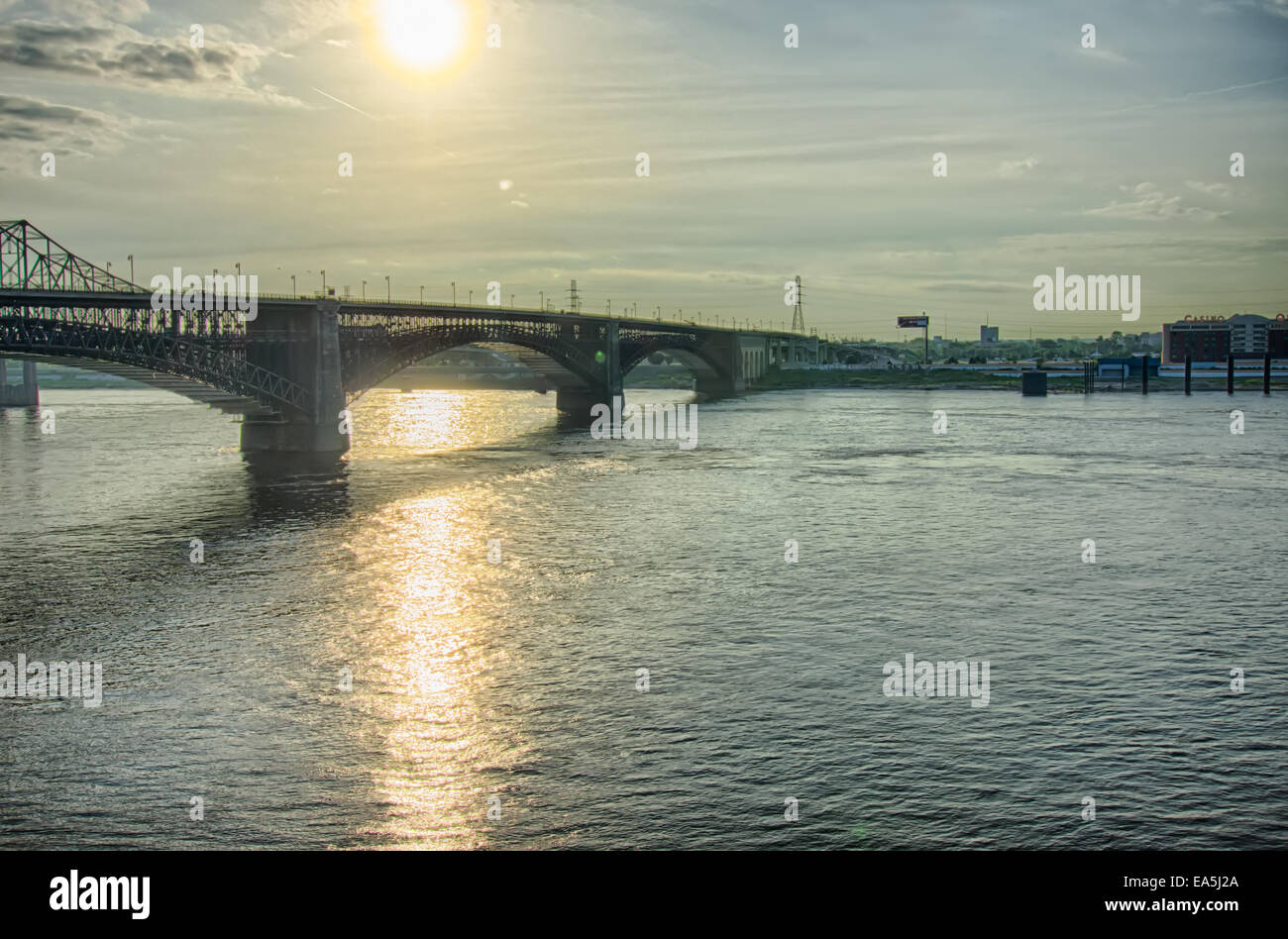 subway and road bridge in st louis mo Stock Photo - Alamy