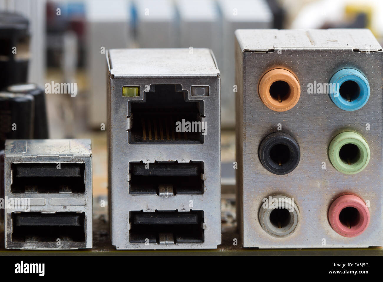 Connector of computer motherboard Stock Photo - Alamy