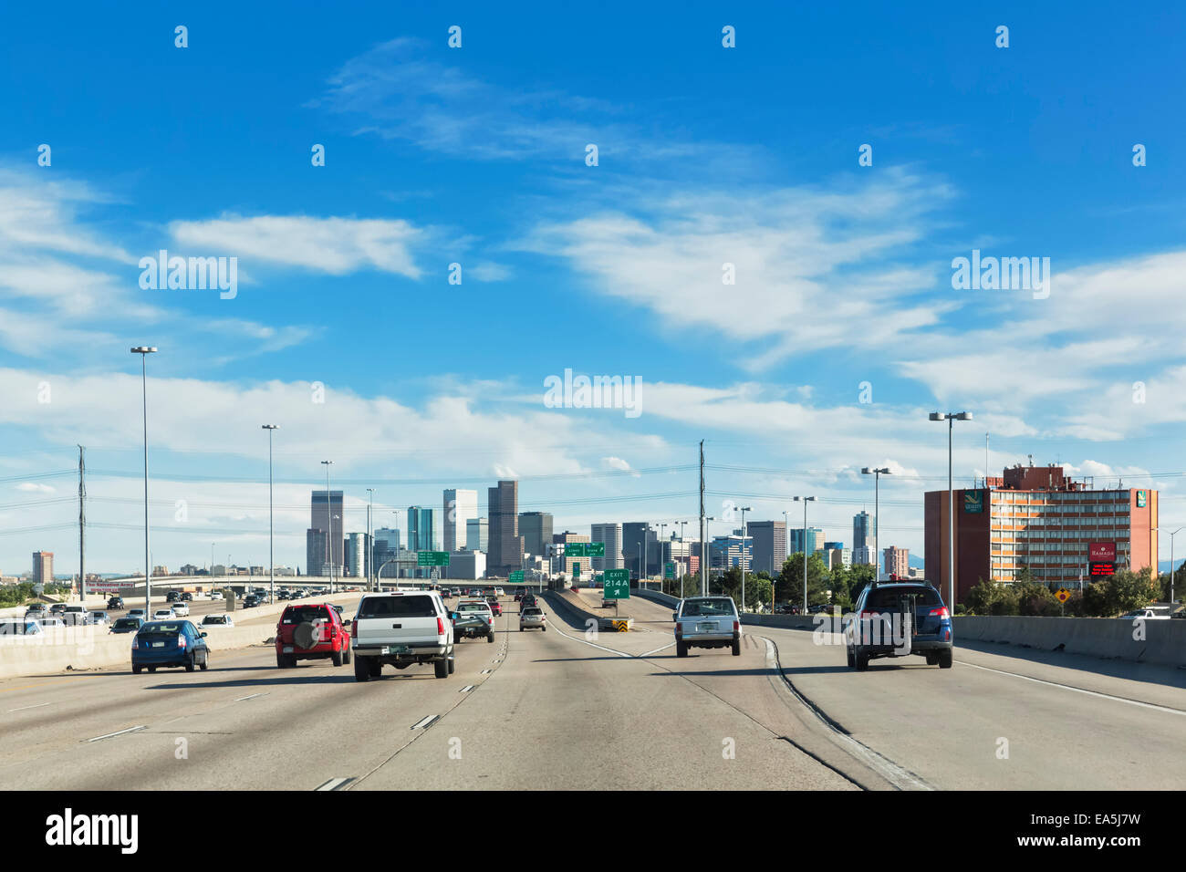 USA, Colorado, Denver, Highway, Interstate 25 Stock Photo - Alamy