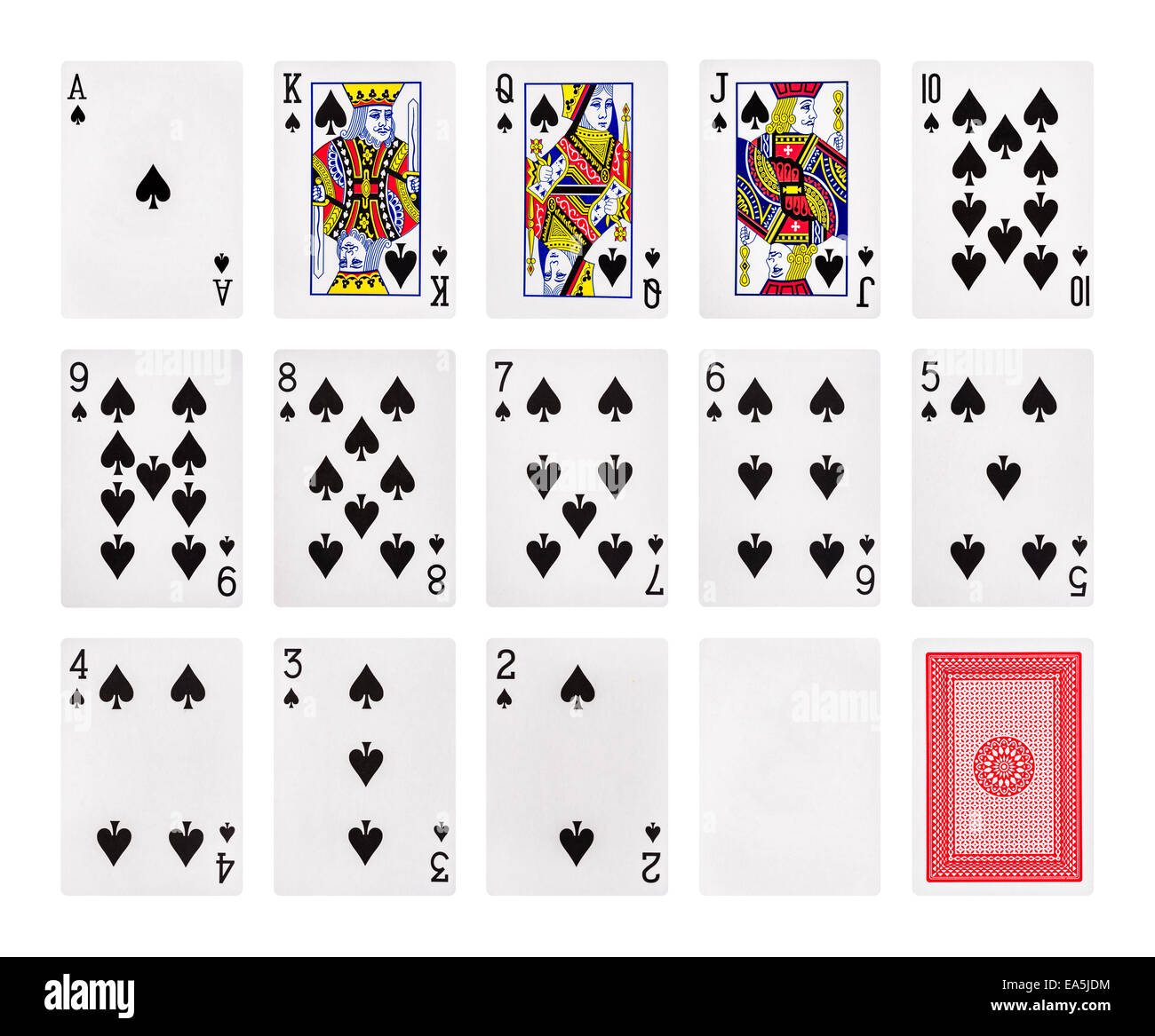 Playing cards at red table Cut Out Stock Images & Pictures - Alamy