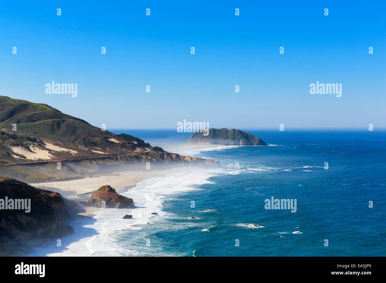 USA, California, Pacific Coast, National Scenic Byway, Big Sur, Point ...