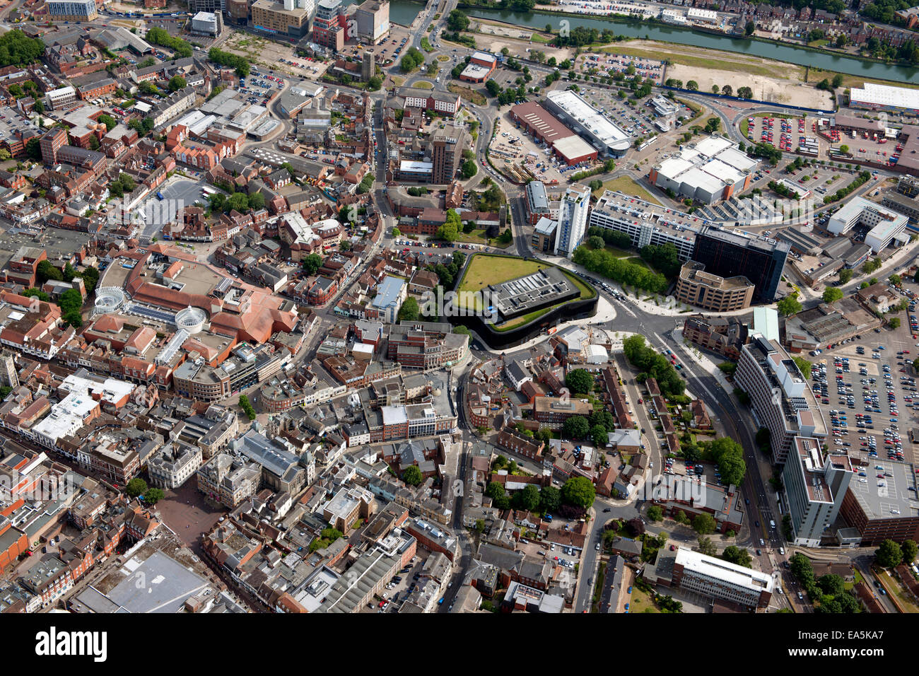 Aerial view ipswich suffolk town hi-res stock photography and images ...