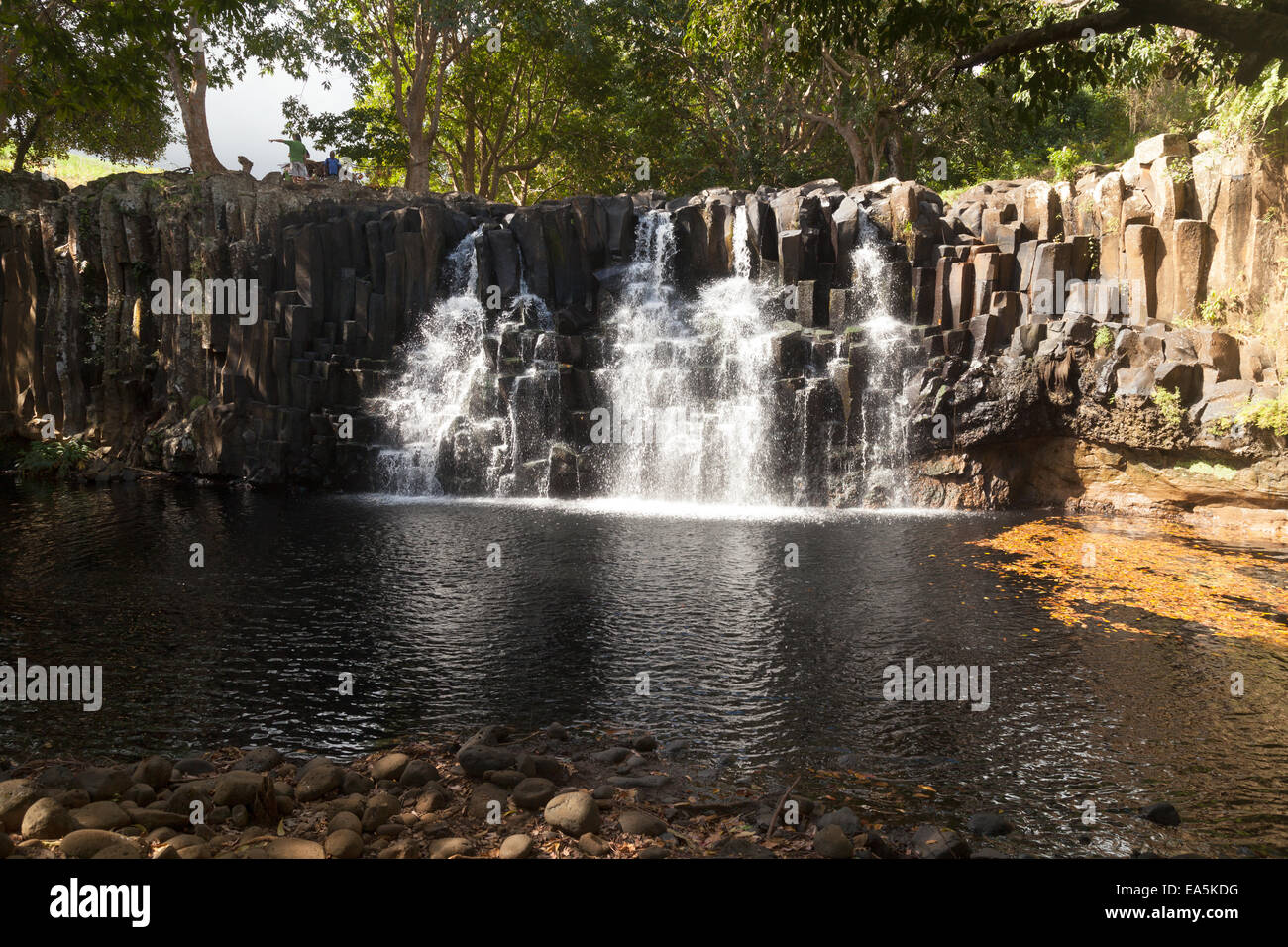 The Rochester Falls, a waterfall near Souillac, southern Mauritius ...