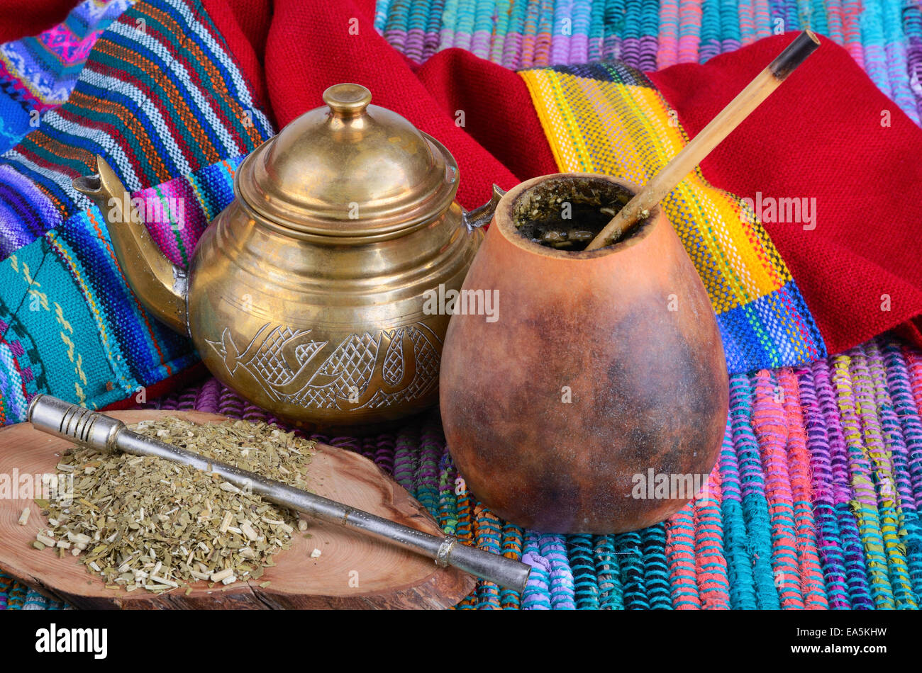 Mate in calabash Stock Photo - Alamy