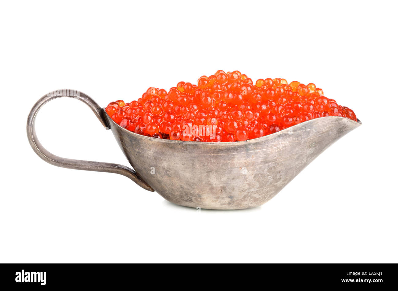 Sauceboat with caviar Stock Photo - Alamy