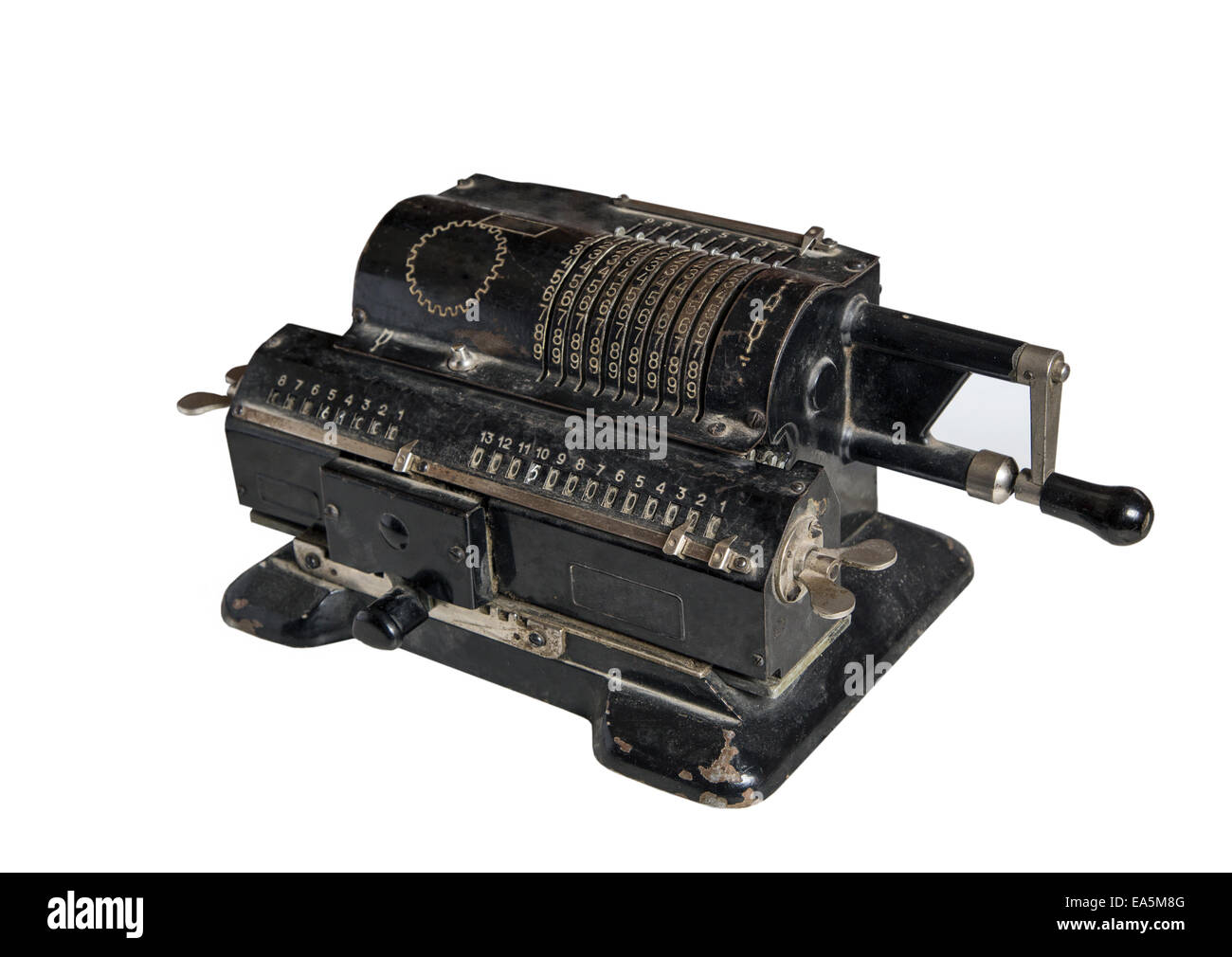 mechanical adding machine Stock Photo - Alamy