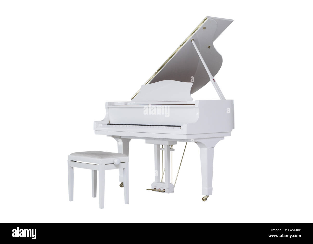 White piano Cut Out Stock Images & Pictures - Alamy