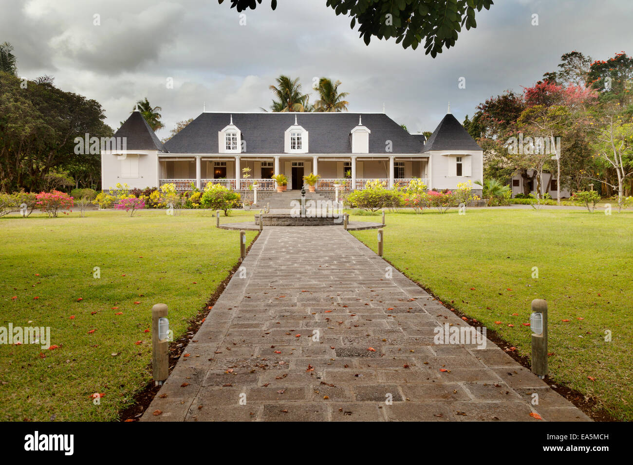 Saint Aubin House, a 19th century mansion, South Mauritius Stock Photo ...