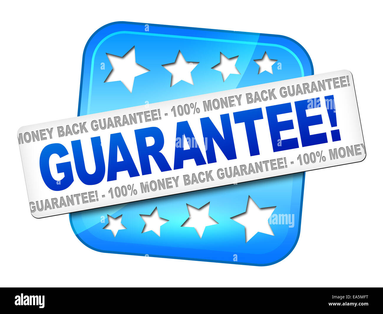 Satisfaction guarantee sign round Cut Out Stock Images & Pictures - Alamy
