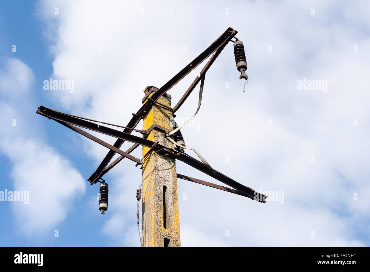 Broken Power Line Pylon High Resolution Stock Photography and Images ...
