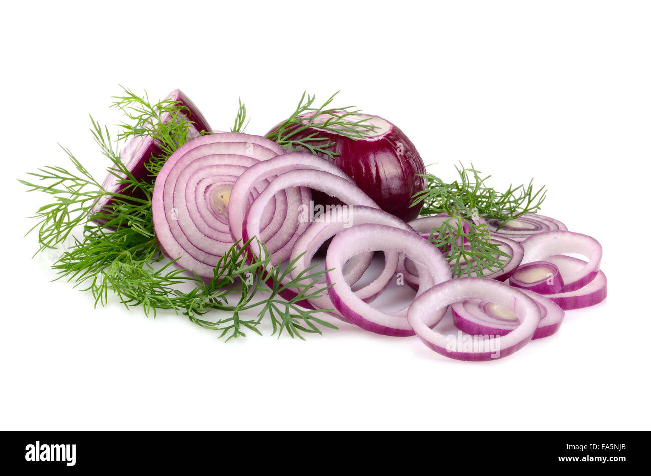 Pile of onion rings Cut Out Stock Images & Pictures - Alamy