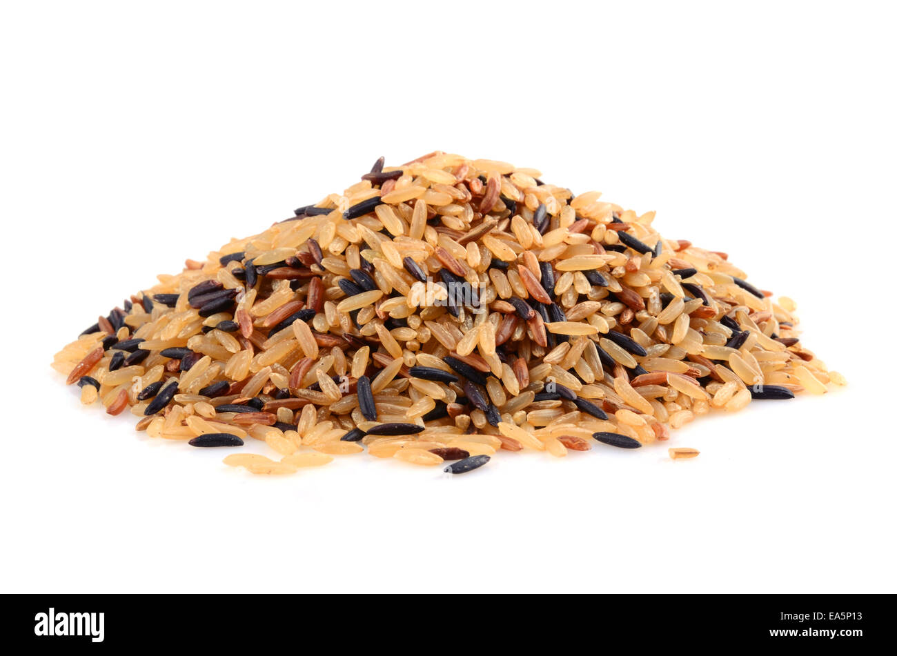 Pile of brown rice Stock Photo - Alamy