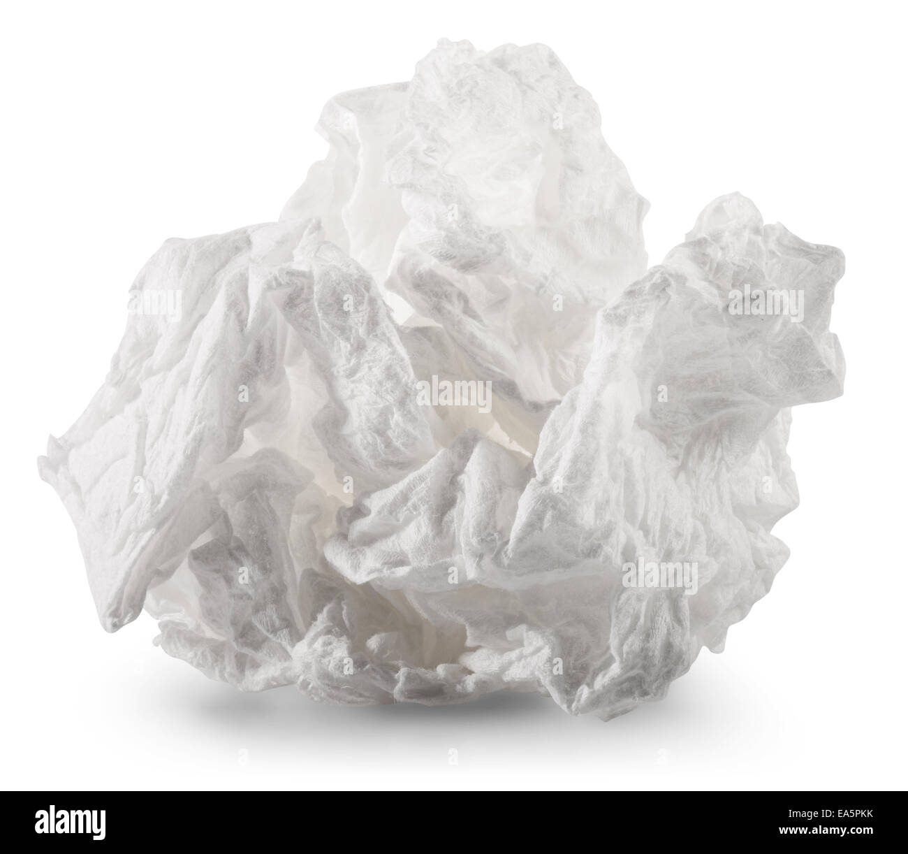 Crumpled tissue Cut Out Stock Images & Pictures - Alamy