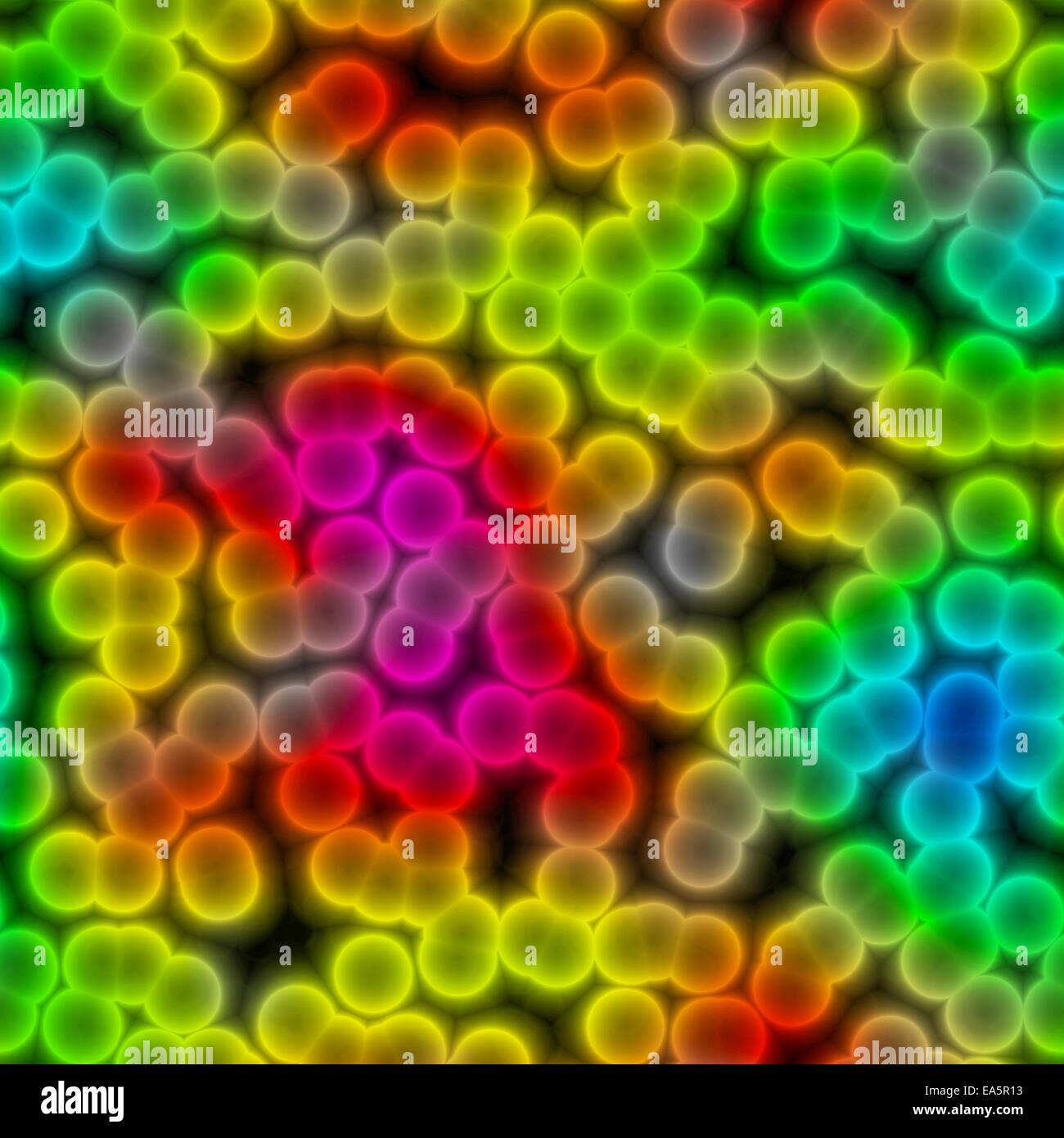 Detailed colorful bacteria placed on a black background Stock Photo - Alamy