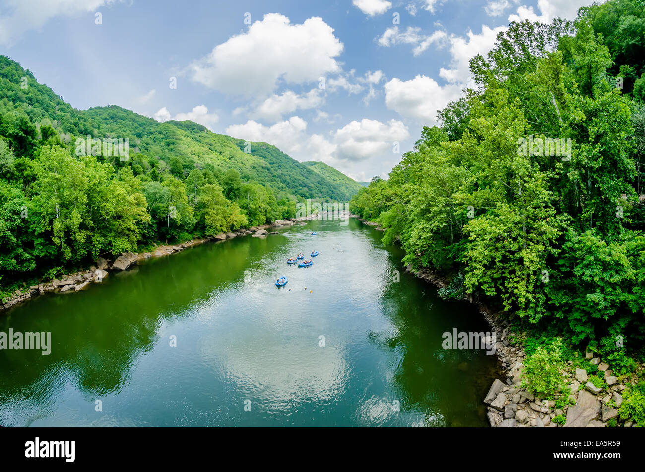 New River Bridge Scenic Stock Photo - Alamy