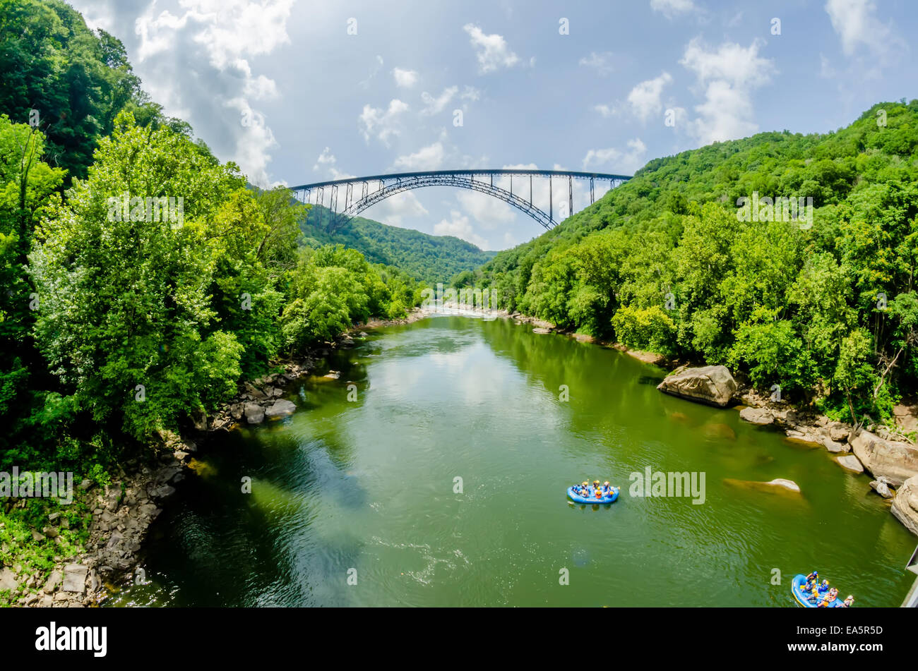 New River Bridge Scenic Stock Photo - Alamy