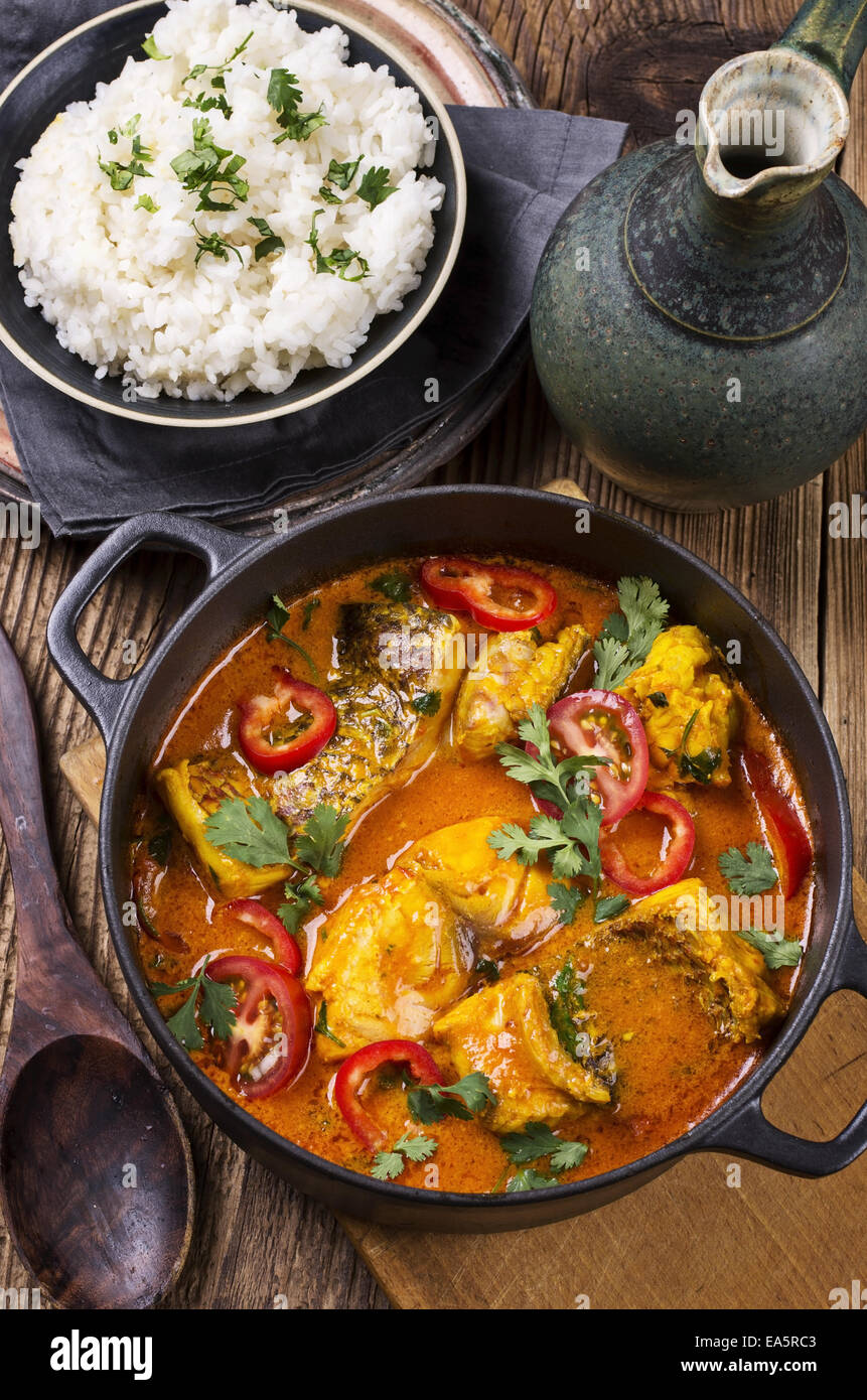 Fish stew with saffron hi-res stock photography and images - Alamy