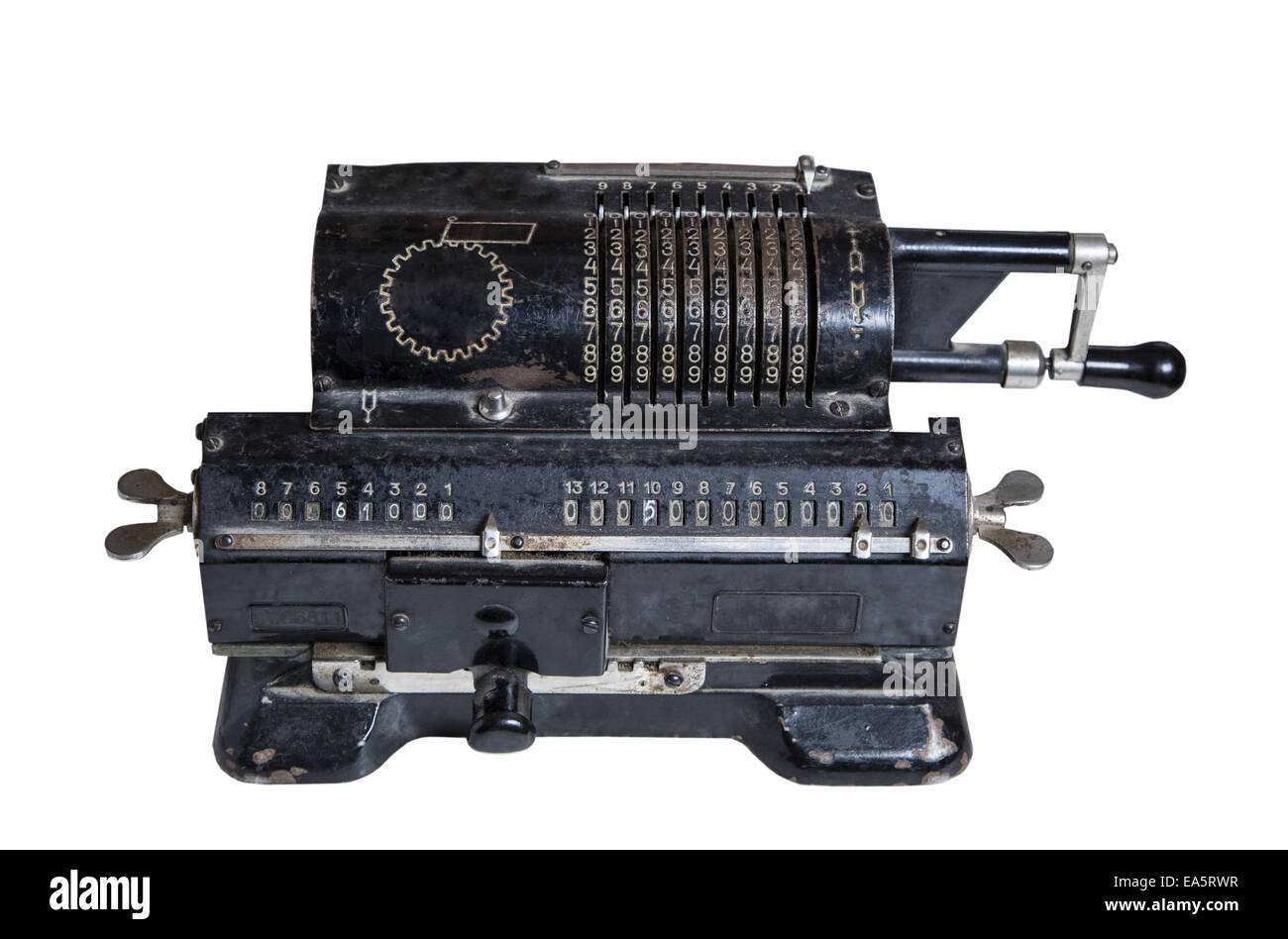mechanical adding machine Stock Photo - Alamy