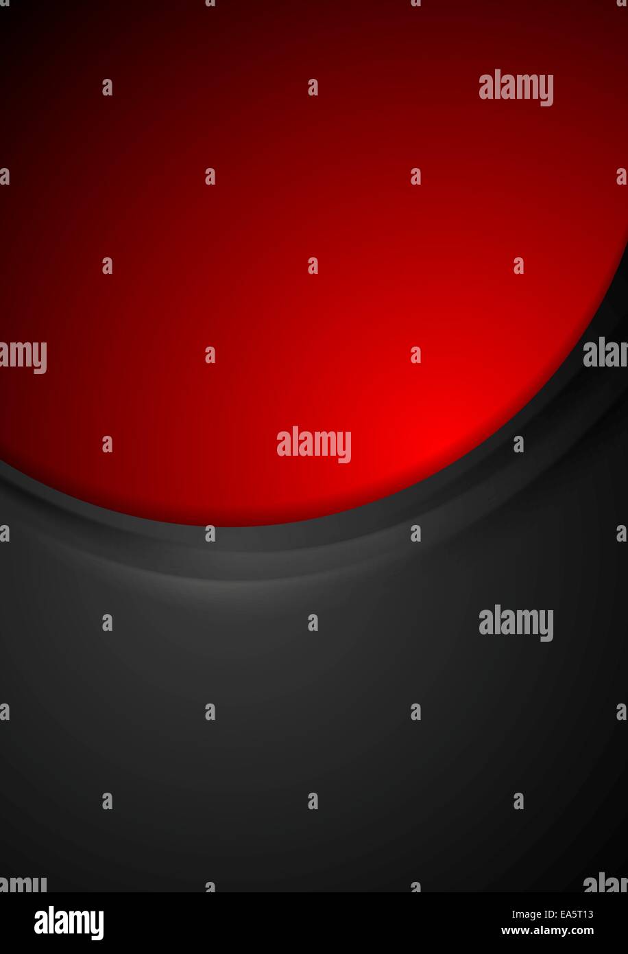 Abstract dark wavy corporate flyer background Stock Photo - Alamy