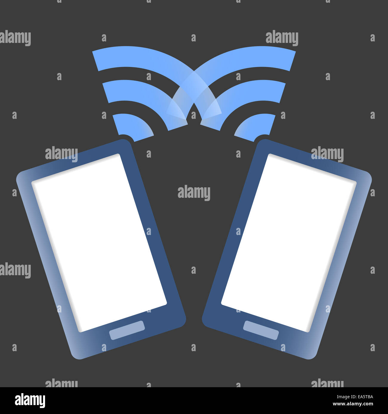 two mobile telephone Stock Photo - Alamy