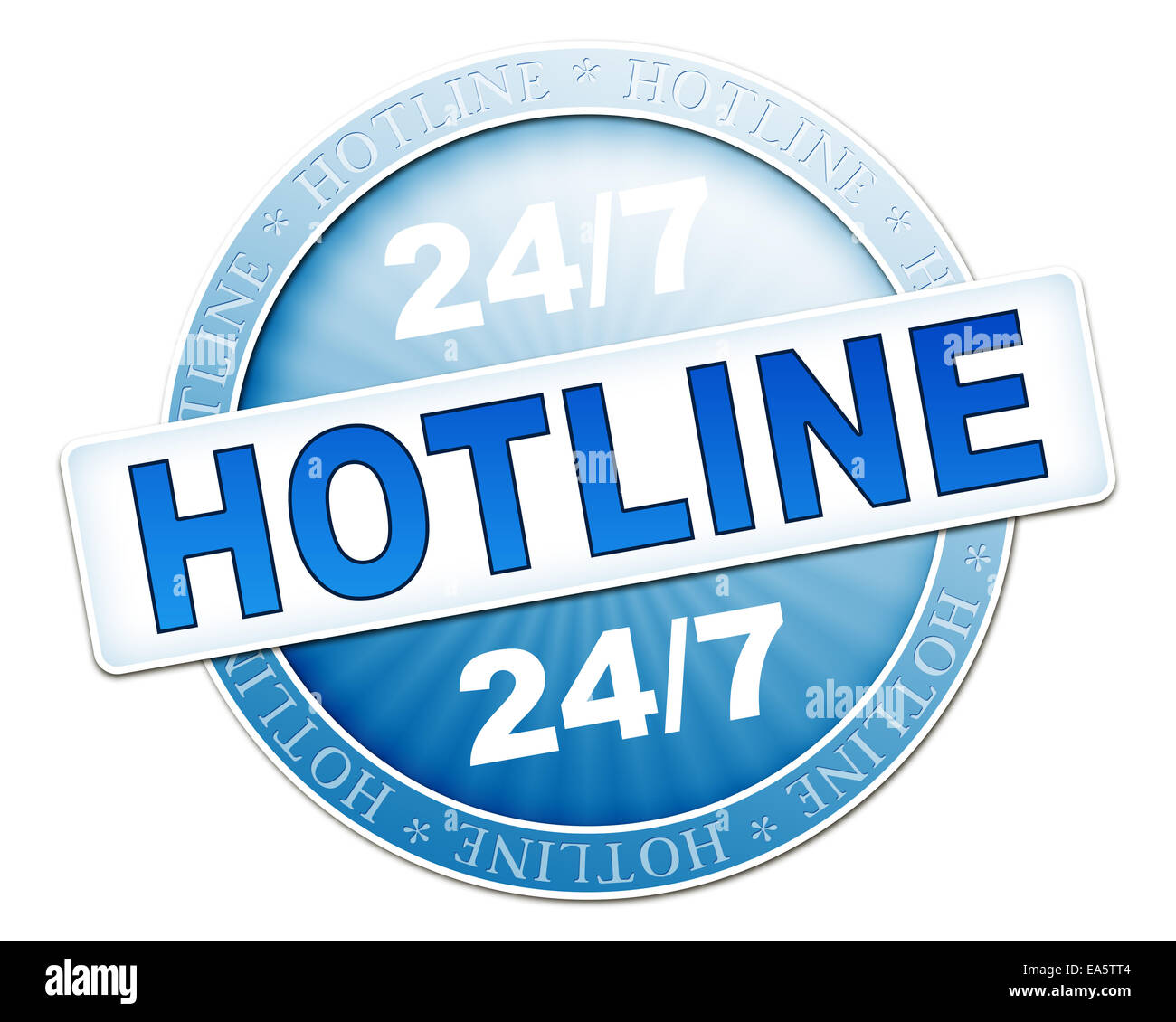 hotline button blue Stock Photo - Alamy