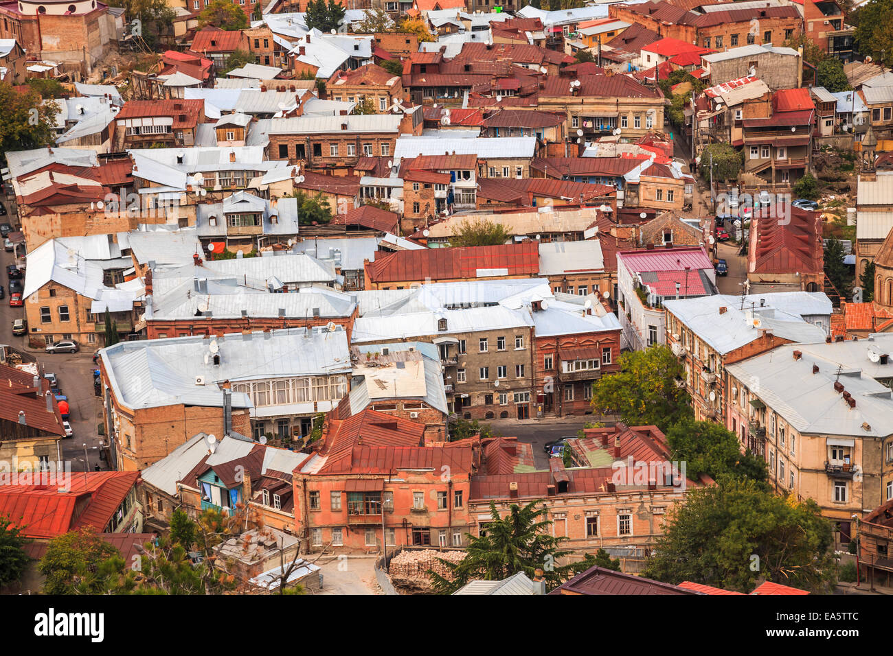 Aerial view of Tbilisi in Georgia Stock Photo - Alamy