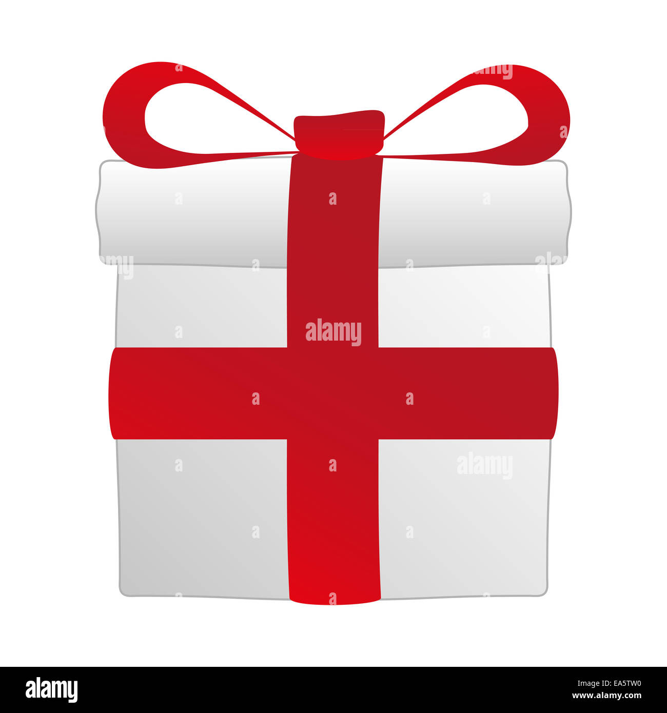 gift box with red ribbons Stock Photo - Alamy