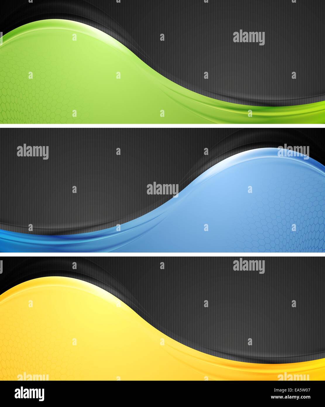Abstract wavy banners Stock Photo - Alamy