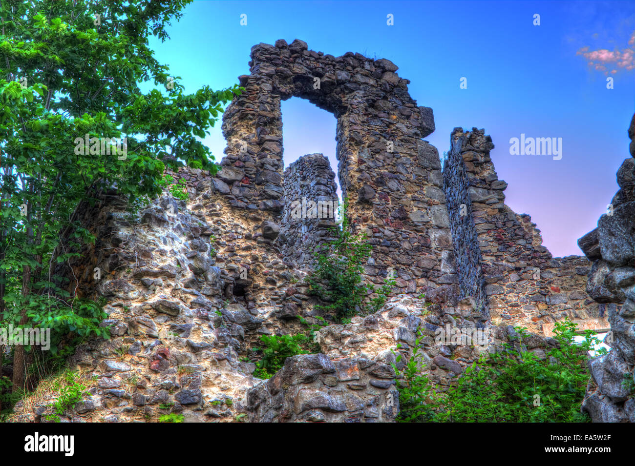 Castle ruins Nevitsky Stock Photo - Alamy