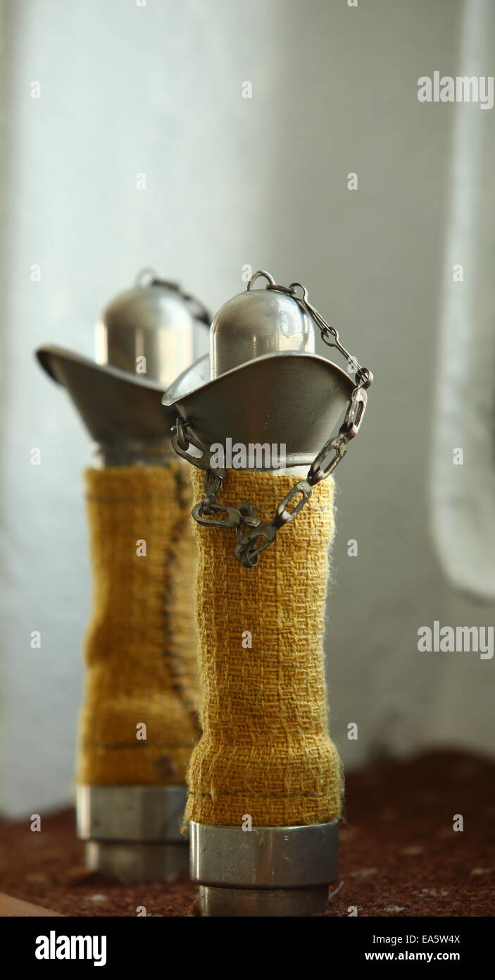 old ship Pipe telephone Stock Photo - Alamy