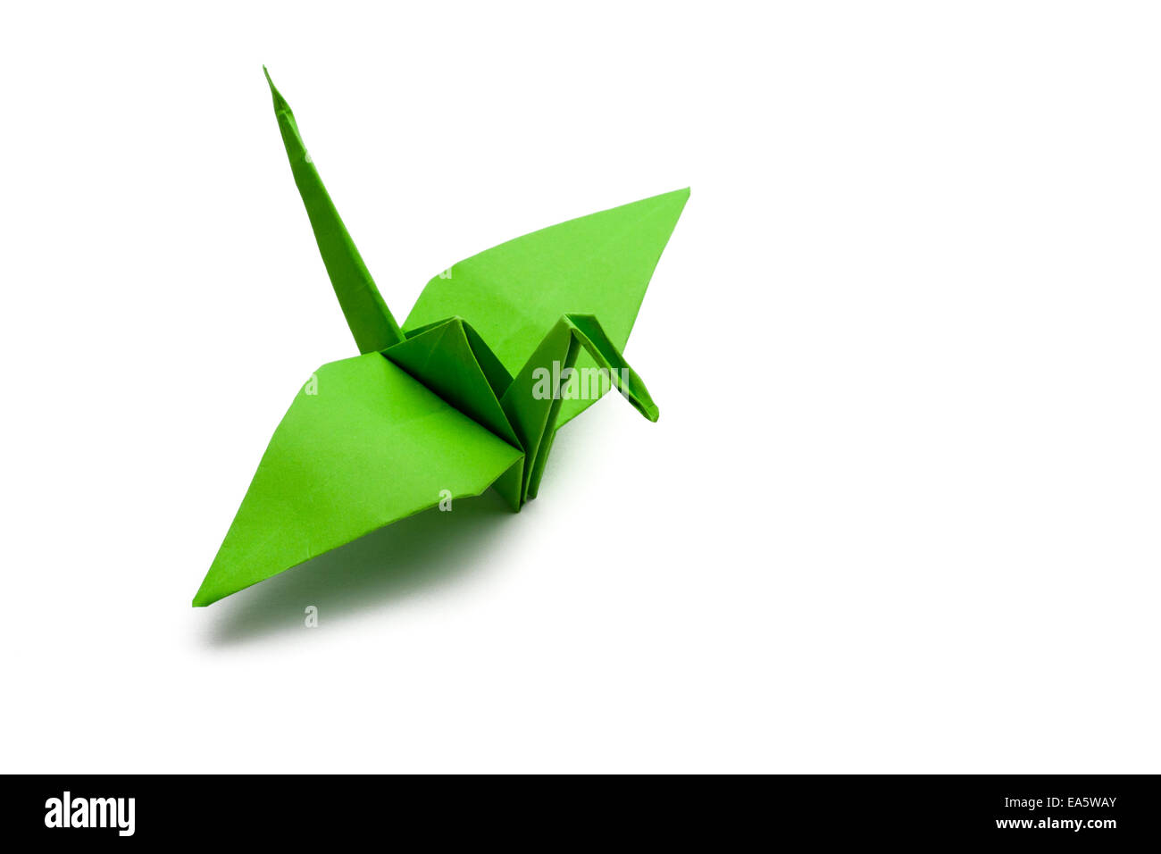 Red origami paper crane Cut Out Stock Images & Pictures - Alamy