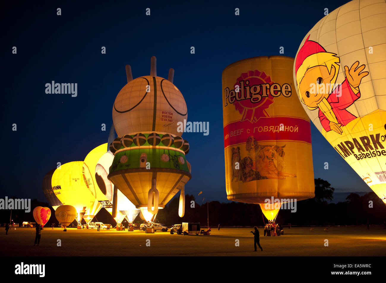 Balloon Sail 2014 in Kiel Stock Photo - Alamy